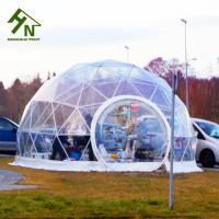 China Semi Permanent Clear Pvc Roof Geodesic Dome Tent For Outdoor Exhibition Events for sale