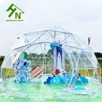 China UV Resistant Geodesic Dome Tent Clear PVC 360 Degree Panorama Igloo Tent for sale
