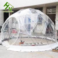 China UV Resistant Geodesic Dome Tent Clear PVC 360 Degree Panorama Igloo Tent for sale