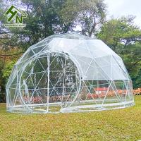 China Luxury Geodesic Dome Tent Transparent Garden Igloo Tent Waterproof Canvas Domo for sale