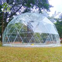 China Luxury Geodesic Dome Tent Transparent Garden Igloo Tent Waterproof Canvas Domo for sale