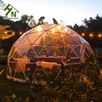 China Tear Resistant Outdoor Igloo Tent Clear Dome Restaurant Music Bar Domo With LED Light for sale