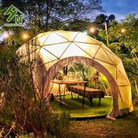 China Tear Resistant Outdoor Igloo Tent Clear Dome Restaurant Music Bar Domo With LED Light for sale