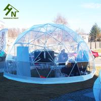 China Mini PVC Geodesic Expo Dome Tent Round Clrar Roof Garend Igloo for sale