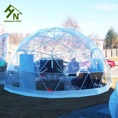 China Mini PVC Geodesic Expo Dome Tent Round Clrar Roof Garend Igloo for sale
