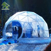China Mini PVC Geodesic Expo Dome Tent Round Clrar Roof Garend Igloo for sale