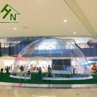 China Big 13m Clear Pvc Geodesic Dome Tent For Event Garden for sale