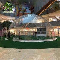 China Big 13m Clear Pvc Geodesic Dome Tent For Event Garden for sale