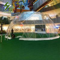 China Big 13m Clear Pvc Geodesic Dome Tent For Event Garden for sale