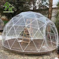 China Small Outdoor Transparent Geodesic Dome Tent 6.5m Height For Festivals for sale