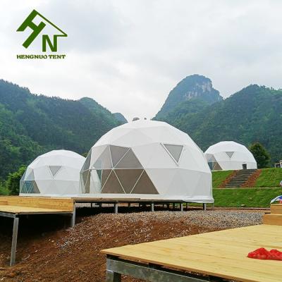 China Glass Triangle Window Hotel Dome Tent 50m Diameter Custom for sale