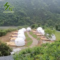China Glass Triangle Window Hotel Dome Tent 50m Diameter Custom for sale