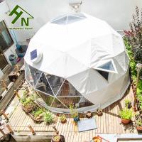 China Glass Triangle Window Hotel Dome Tent 50m Diameter Custom for sale