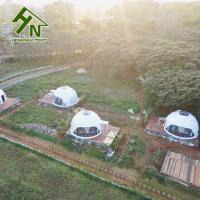 China Glass Triangle Window Hotel Dome Tent 50m Diameter Custom for sale
