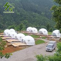 China Glass Triangle Window Hotel Dome Tent 50m Diameter Custom for sale