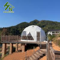 China Triangle Window Small Geodesic Dome Tent 6m For Outdoor Hotel for sale