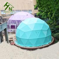 China Customized Size Colorful Dining Geodesic Dome Tent 13m Diameter for sale