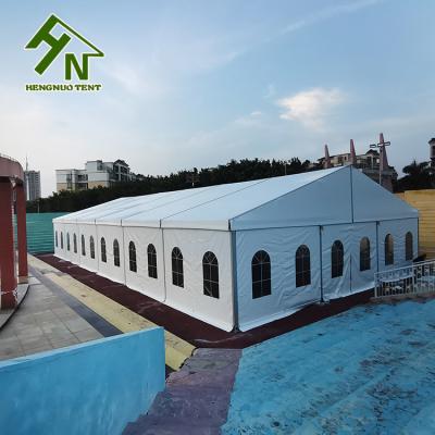 China Water Resistant Large Glass Marquee Tent Ceremony A Shaped for sale
