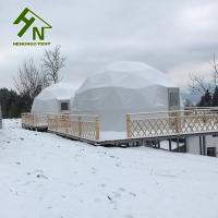 China Winter White Outdoor Glamping Hotel Geodesic Dome Tent For Sale for sale
