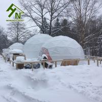 China Winter White Outdoor Glamping Hotel Geodesic Dome Tent For Sale for sale