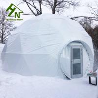 China Winter White Outdoor Glamping Hotel Geodesic Dome Tent For Sale for sale