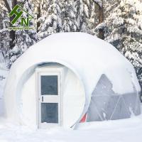 China Winter White Outdoor Glamping Hotel Geodesic Dome Tent For Sale for sale