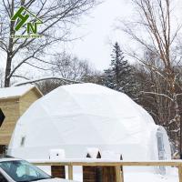 China Winter White Outdoor Glamping Hotel Geodesic Dome Tent For Sale for sale