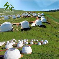 China UV Resistance Hotel Glamping Geodesic Dome Tent For 10 Person for sale