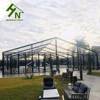 China Wedding Aluminium A Shaped Glass Marquee Tent 12m Width for sale