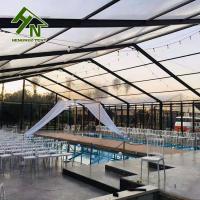 China Wedding Aluminium A Shaped Glass Marquee Tent 12m Width for sale