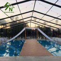China Wedding Aluminium A Shaped Glass Marquee Tent 12m Width for sale