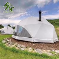 China Outdoor  6~10 People Metal Geodesic Dome Tent For Camping for sale