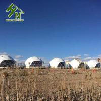 China 7m Geo Dome Tent White Dome Tent With Skylight family dome tents for camping for sale