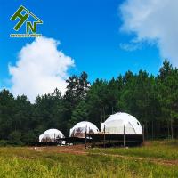 China 7m Geo Dome Tent White Dome Tent With Skylight family dome tents for camping for sale