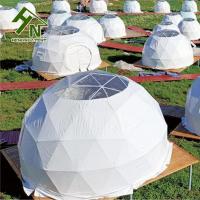 China 7m Geo Dome Tent White Dome Tent With Skylight family dome tents for camping for sale