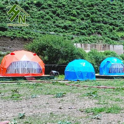 China 4 Person hotel white Geo dome tent for sale