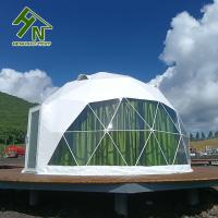 China 4m 8m Diameter 2 People Small Geo Dome Tent For Living Multi Functional for sale
