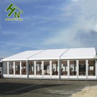 China 20m Length Aluminum Frame Tent White Wedding Marquee for sale