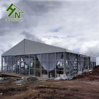 China White Waterproof Frame Tent A Shape Tent With Glass Wall for sale