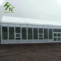 China Heavy Duty Waterproof Frame A Shape Tent With Glass Wall 3m Side Height for sale