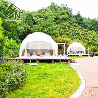 China White Durable Geo Dome Tent For Living for sale