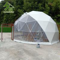 China White Durable Geo Dome Tent For Living for sale