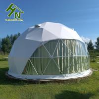 China White Durable Geo Dome Tent For Living for sale