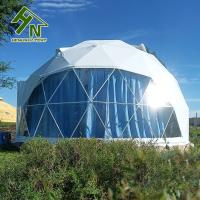 China White Durable Geo Dome Tent For Living for sale