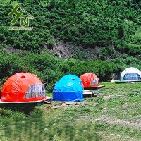 China Orange Blue Red Geo Dome Tent Camping Dome Tent for sale