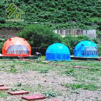 China Orange Blue Red Geo Dome Tent Camping Dome Tent for sale