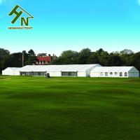China White Waterproof Frame Tent A Shape Tent With Glass Wall for sale