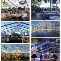 China 15x40m Large Transparent  Aluminum Alloy Event Party Wedding A Shape Tent for sale