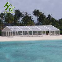 China 15x40m Large Transparent  Aluminum Alloy Event Party Wedding A Shape Tent for sale