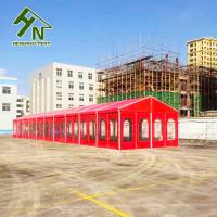 China 300 People Aluminium Frame Tent 10x30m Red Colorful Large Wedding Marquee for sale